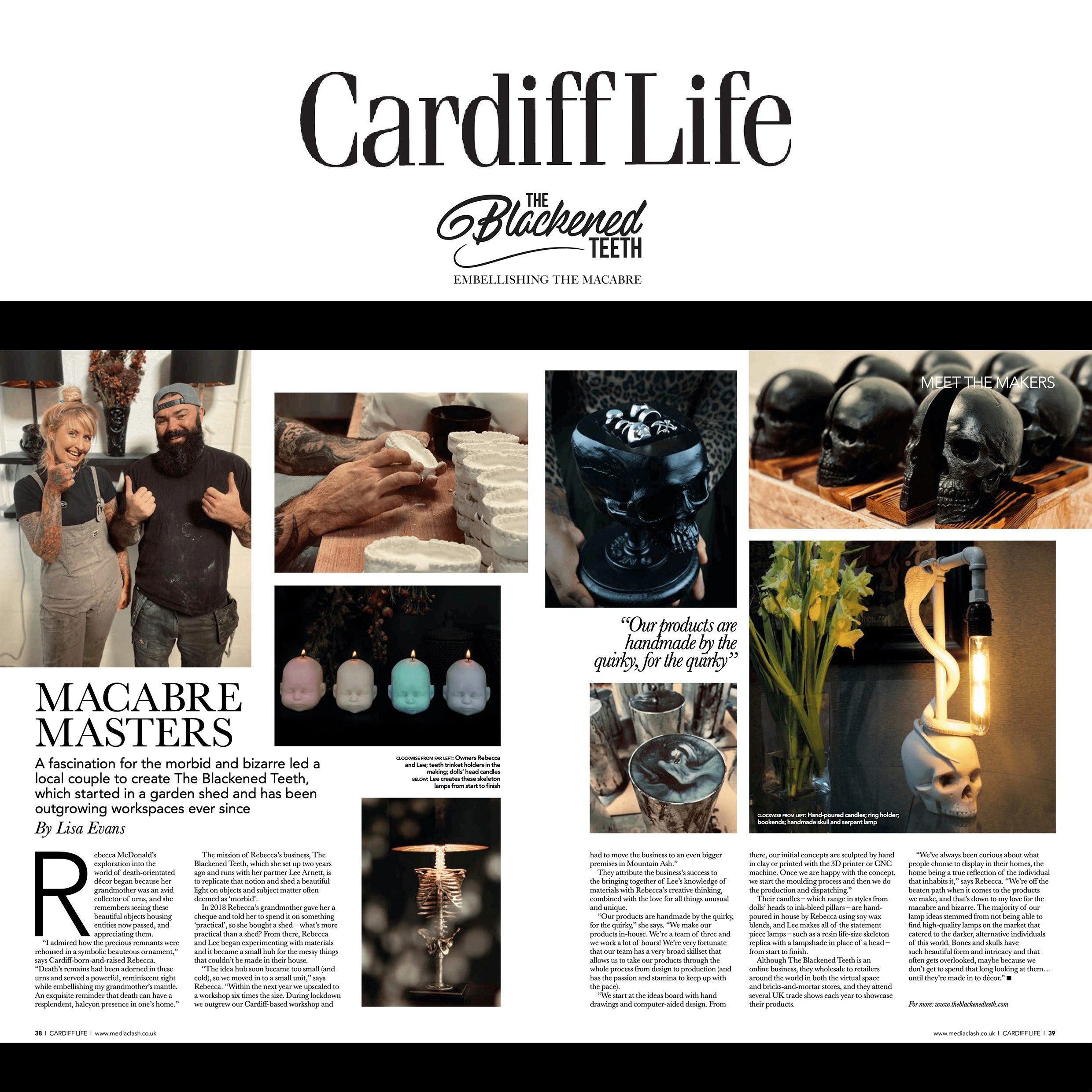 Meet the Makers x Cardiff Life – The Blackened Teeth Ltd