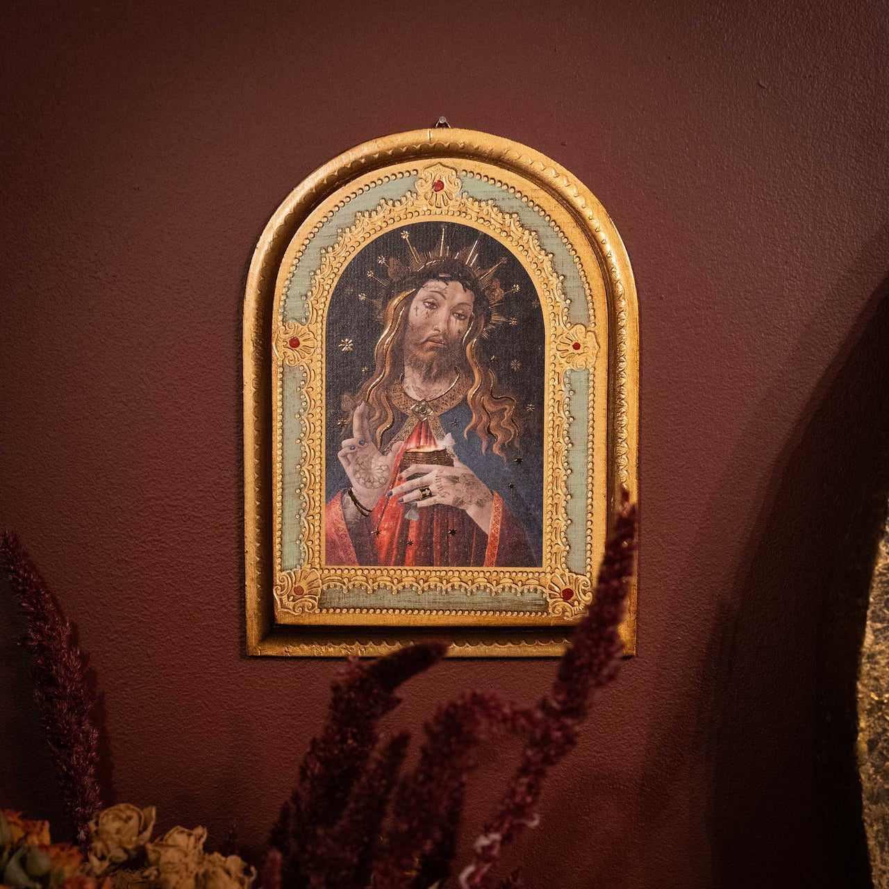 Jesus Sacred Plaque – The Blackened Teeth Ltd