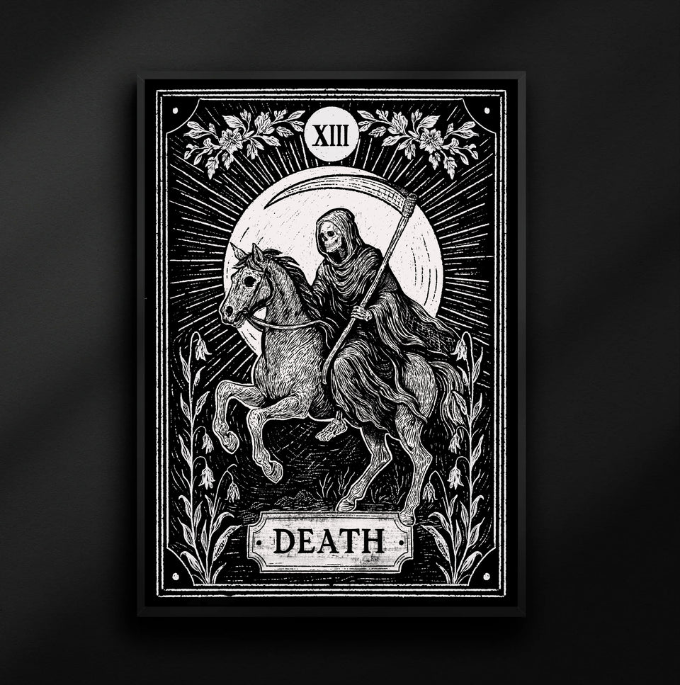 The Death Tarot Print – The Blackened Teeth Ltd