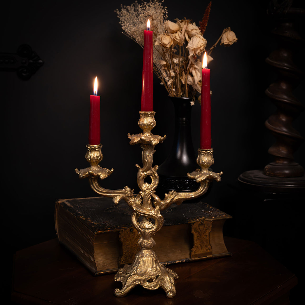 Ludovica Gold Baroque Candelabra – The Blackened Teeth Ltd