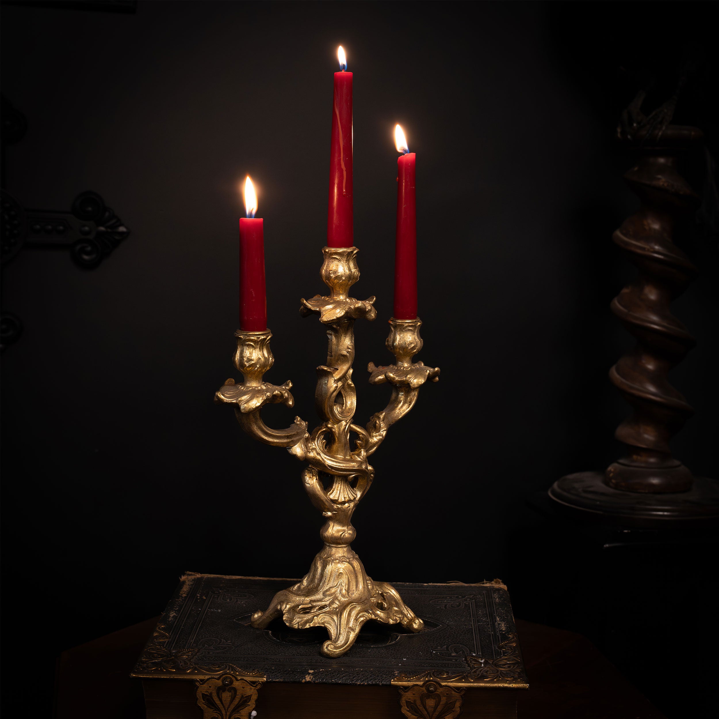 Ludovica Gold Baroque Candelabra – The Blackened Teeth Ltd