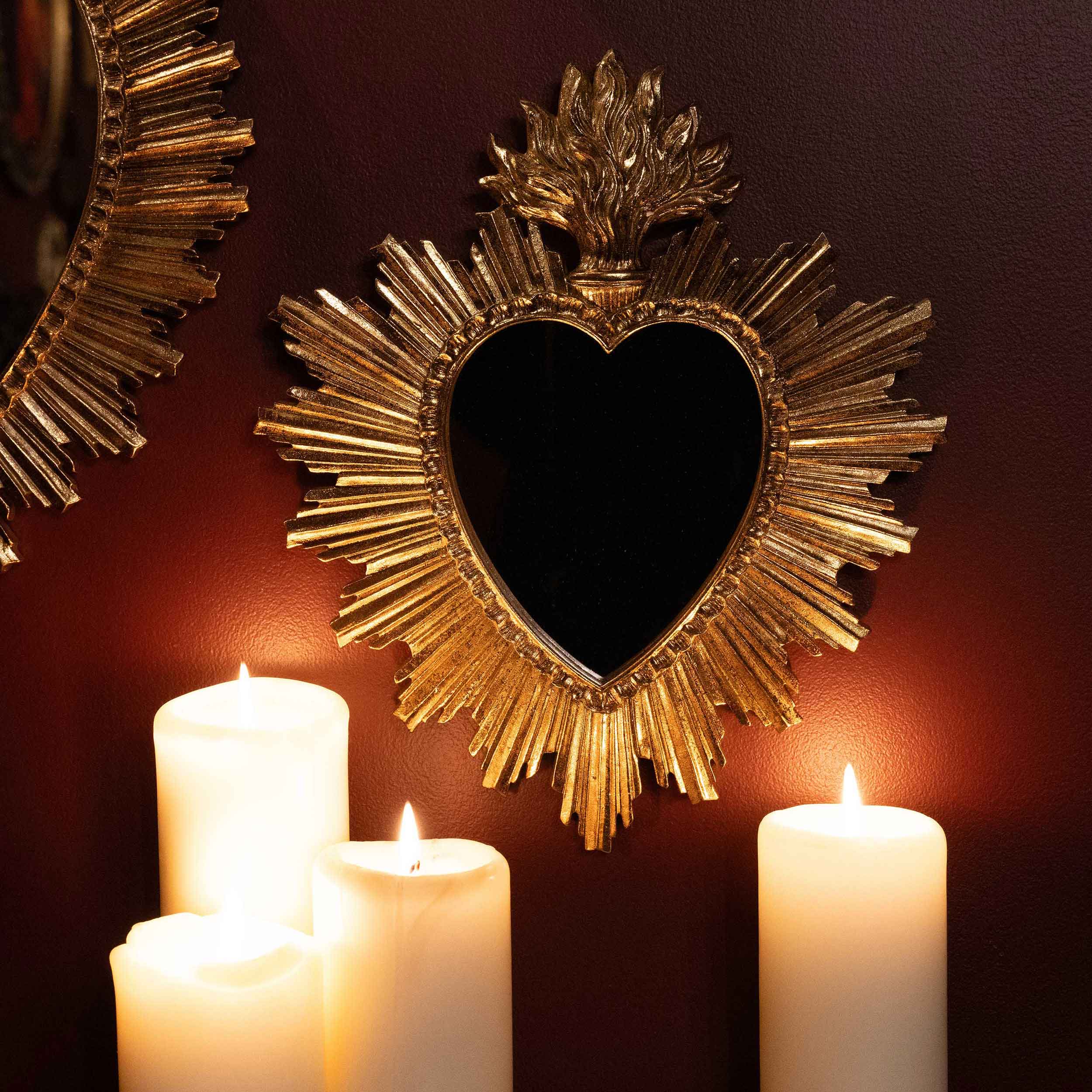 Renata - Medium Sacred Heart Mirror – The Blackened Teeth Ltd