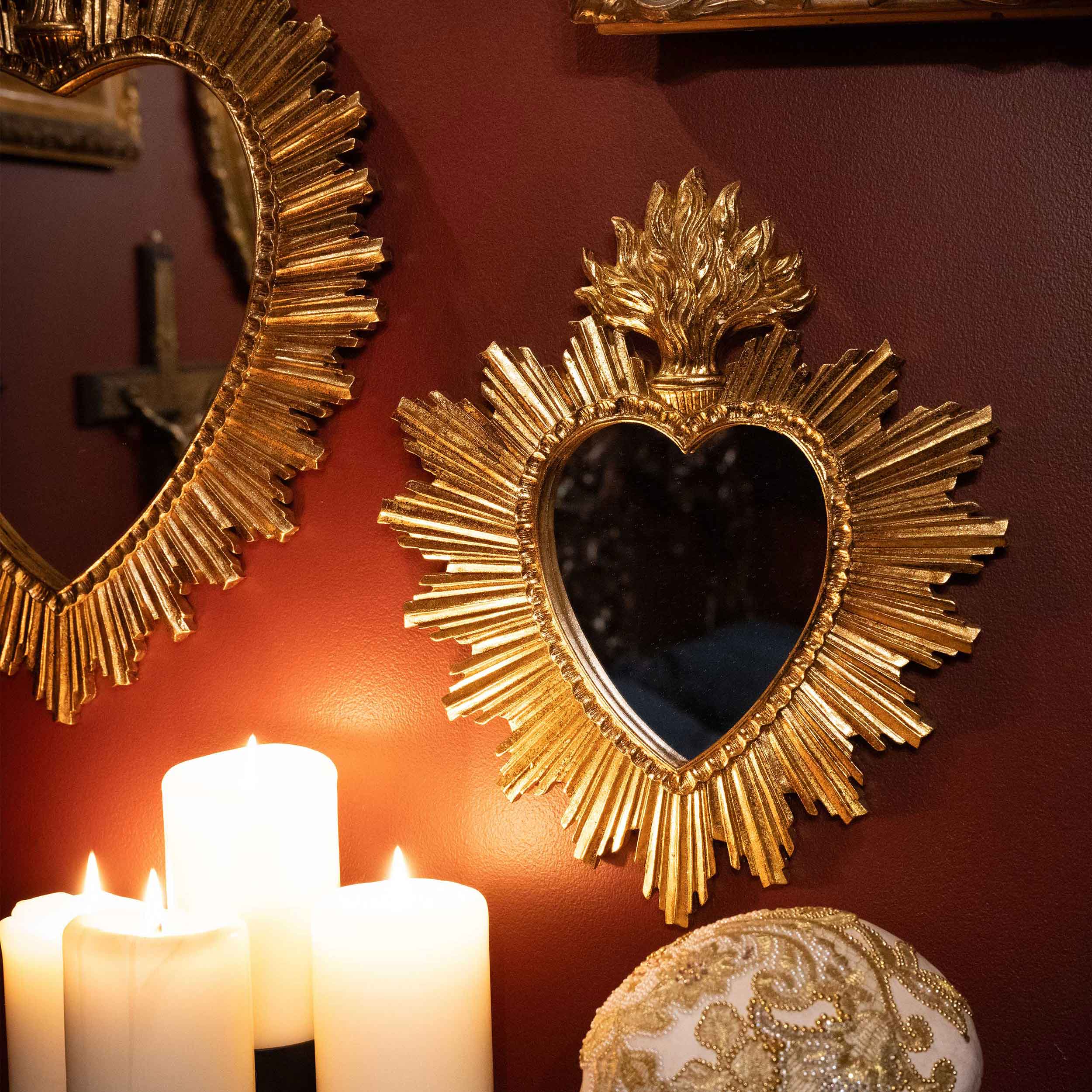 Renata - Medium Sacred Heart Mirror – The Blackened Teeth Ltd