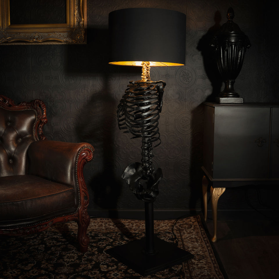 The Black Skeleton Floor Lamp by The Blackened Teeth – The Blackened ...