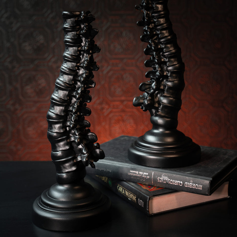 Spine Candlestick Holder – The Blackened Teeth Ltd
