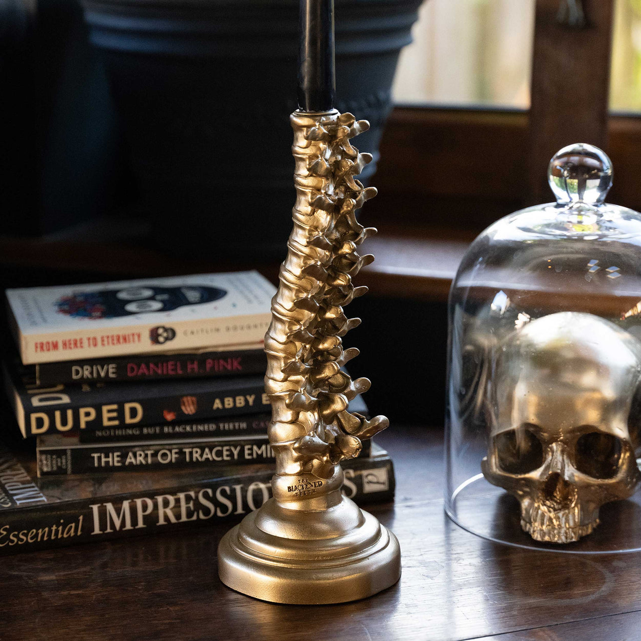 Spine Candlestick Holder – The Blackened Teeth Ltd