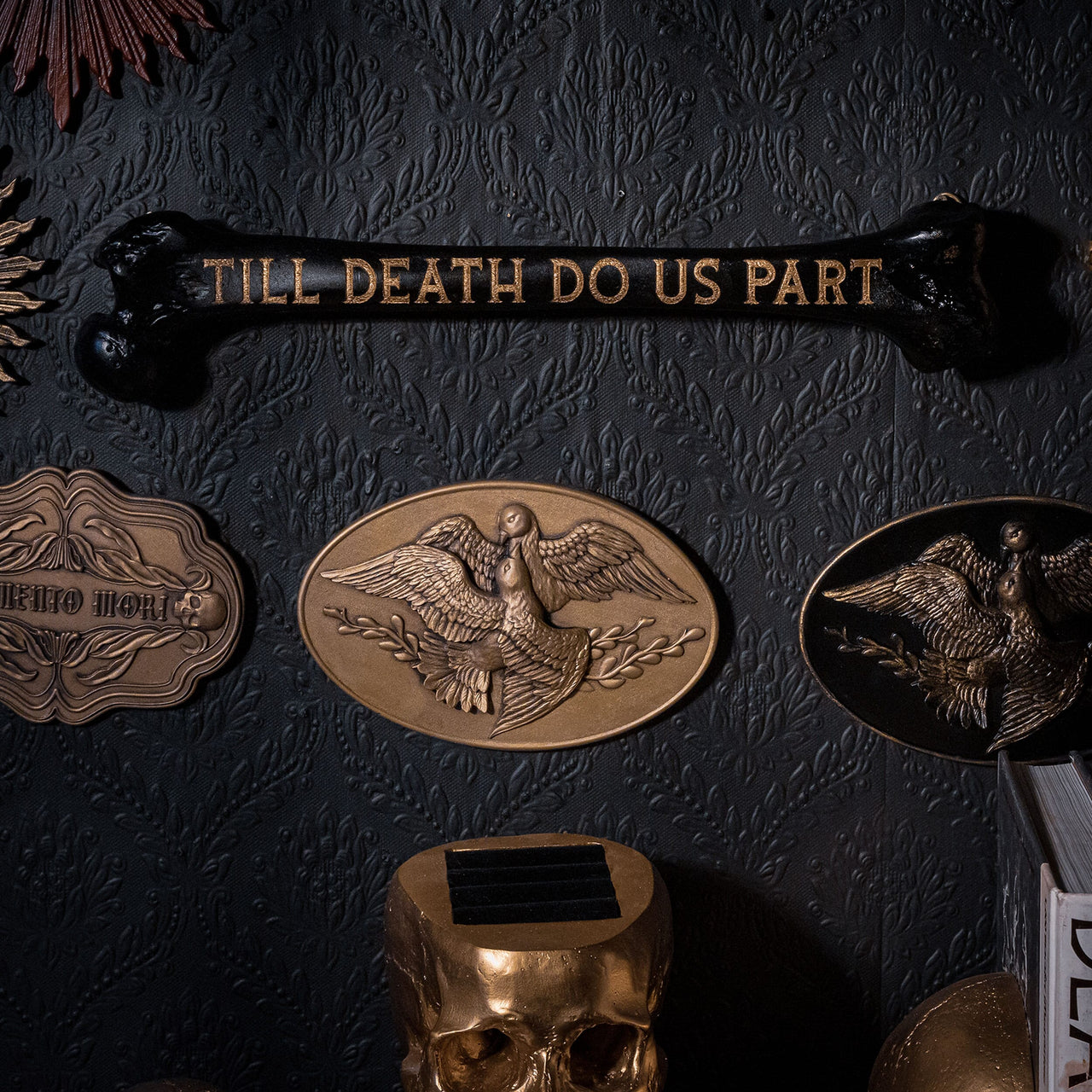 Till Death Do Us Part - Engraved Femur Bone – The Blackened Teeth Ltd
