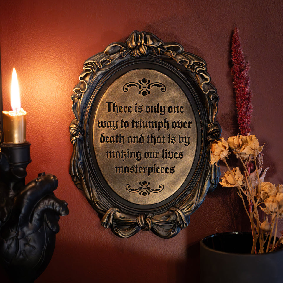 Triumph Over Death Victorian Plaque – The Blackened Teeth Ltd