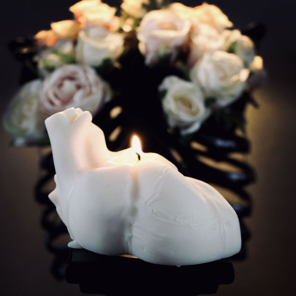 Anatomical Heart Candle - Soy Wax Scented Candle – The Blackened Teeth Ltd