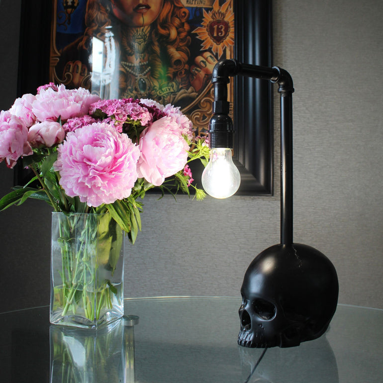 Skull Table Lamps – The Blackened Teeth Ltd