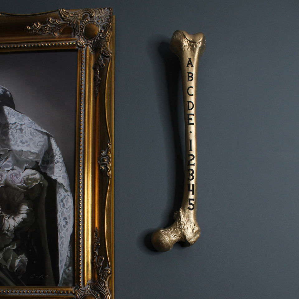 Engraved Femur Bone - Custom Engraving – The Blackened Teeth Ltd